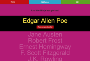 Name Picker Ninja - A Random Name Picker for Your Classroom - Classwork