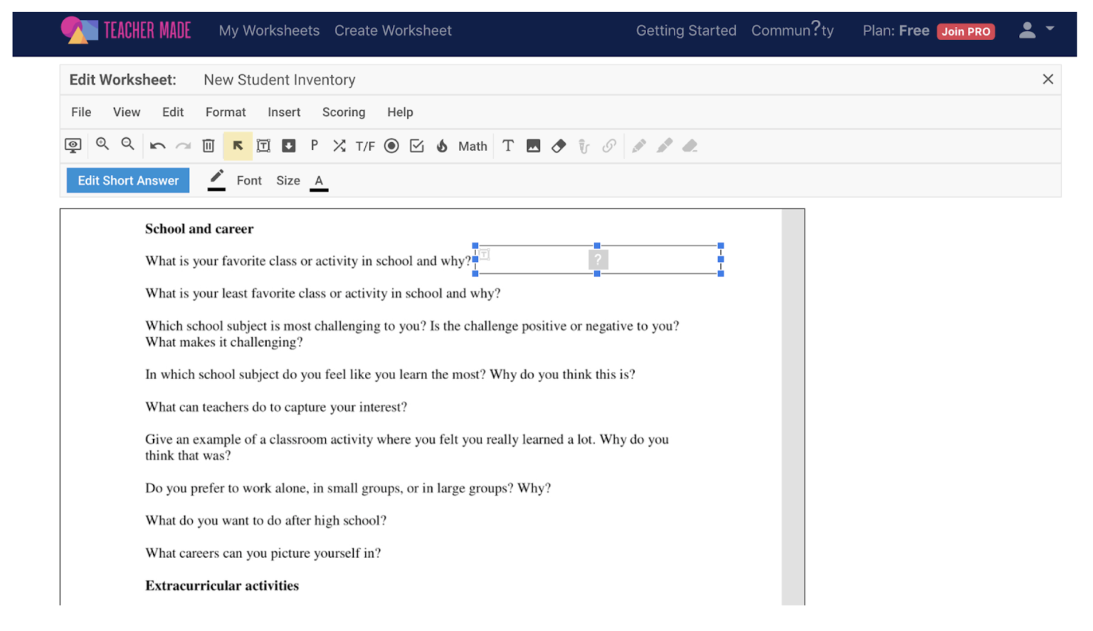 How to create a digital worksheet in Microsoft Word (.docx)