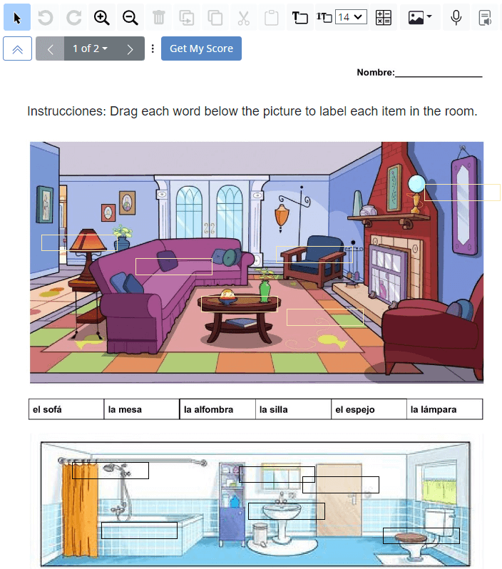 Digital Interactive Worksheet Samples - TeacherMade